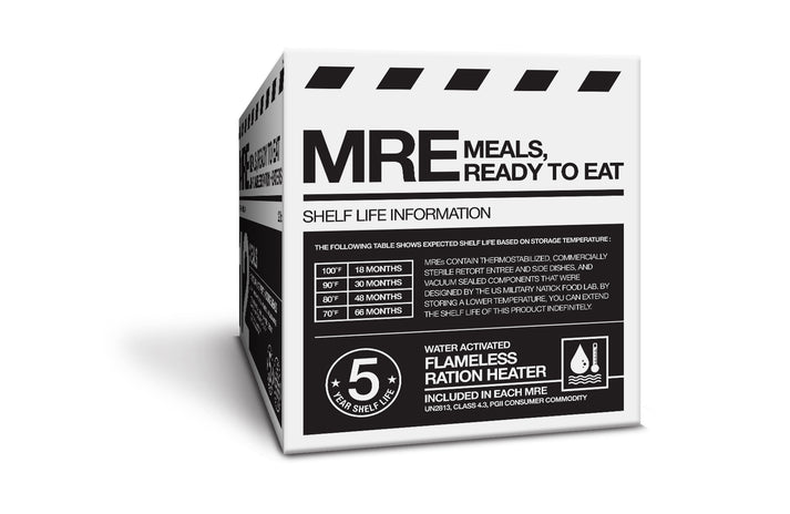 Meal Kit Supply MRE 12-Pack | Flameless Ration Heaters 5-Yr Shelf Life